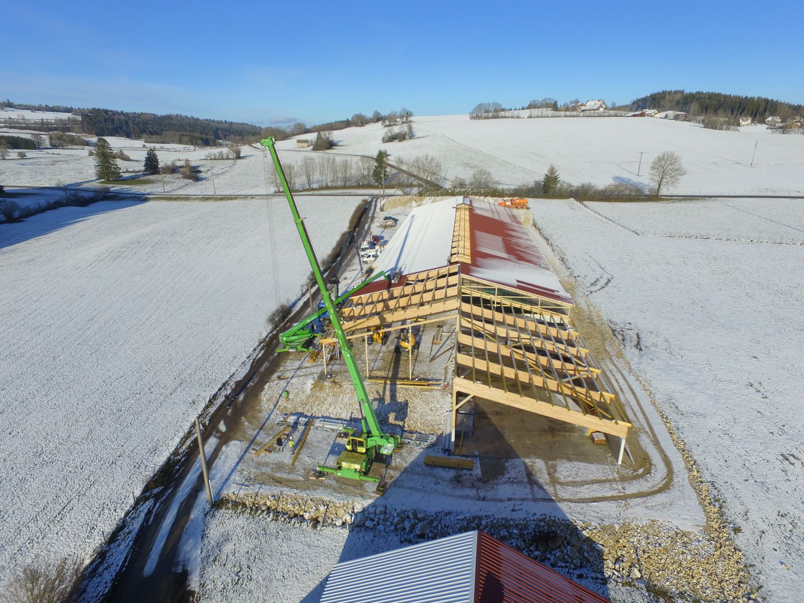 Grand bâtiment agricole à Bonnétage (2019-2020)