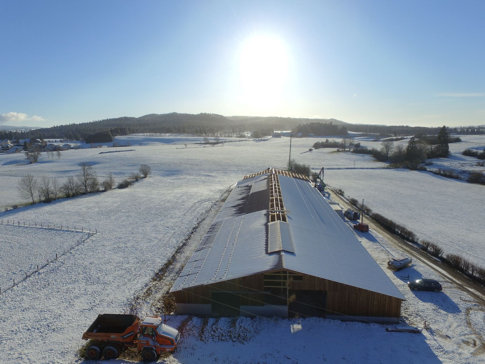 Grand bâtiment agricole à Bonnétage (2019-2020)